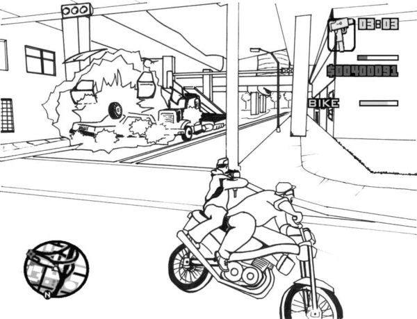 GTA Coloring Pages. Download or Print for Free, The Best Images