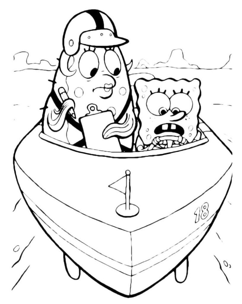 Ausmalbilder SpongeBob Schwammkopf | 60 Malvorlagen Ausdrucken