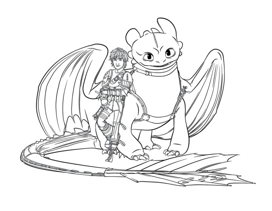 Disegni di Dragon Trainer da colorare - 50 immagini da stampare