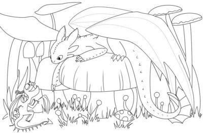 Disegni di Dragon Trainer da colorare - 50 immagini da stampare