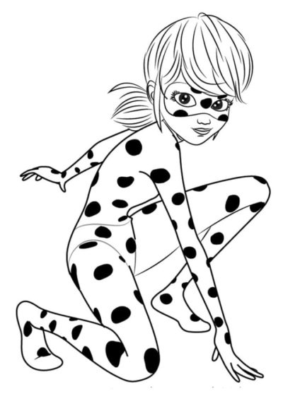 Ausmalbilder Ladybug und Cat Noir | Malvorlagen zum Ausdrucken