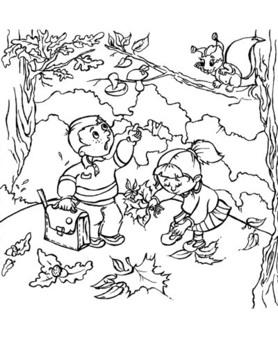 Dibujos de Otoño para colorear - 70 imágenes para imprimir gratis