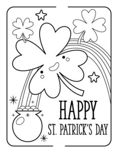 Shamrock Coloring Pages - St.Patrick 's Day | Free Printable