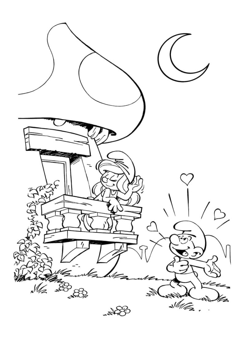 Disegni di I Puffi da colorare - 80 immagini gratuite per la stampa