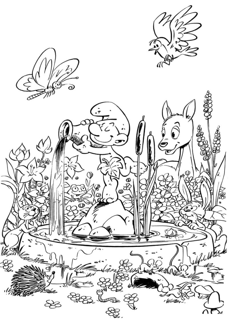 Dibujos de Los Pitufos para colorear - 80 imágenes gratis para imprimir