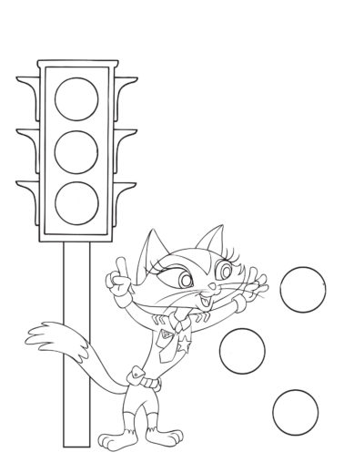 Coloriage feu de signalisation - 40 images à imprimer gratuits