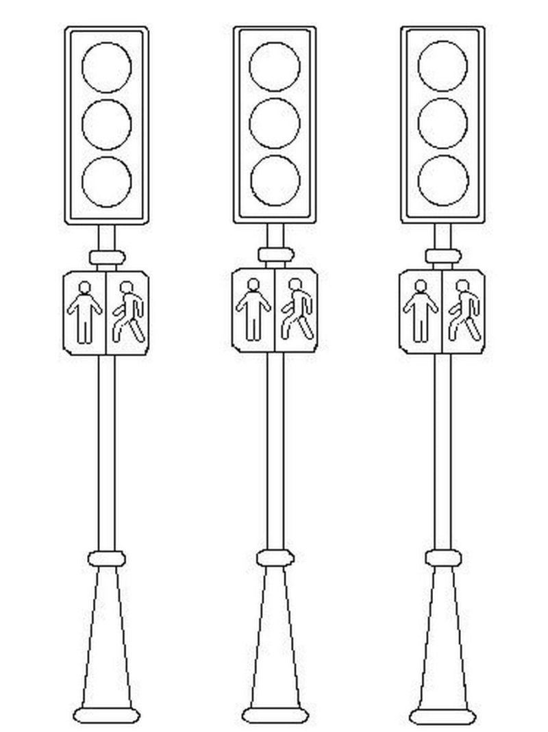 Molde De Semaforo Para Imprimir - RETOEDU