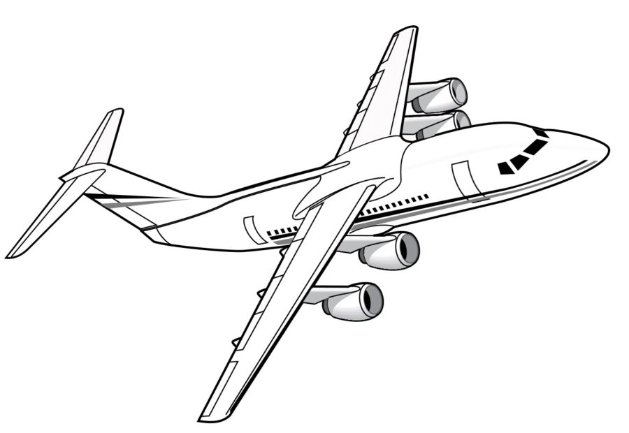 Ausmalbilder Flugzeuge | 100 Malvorlagen zum kostenlosen Drucken