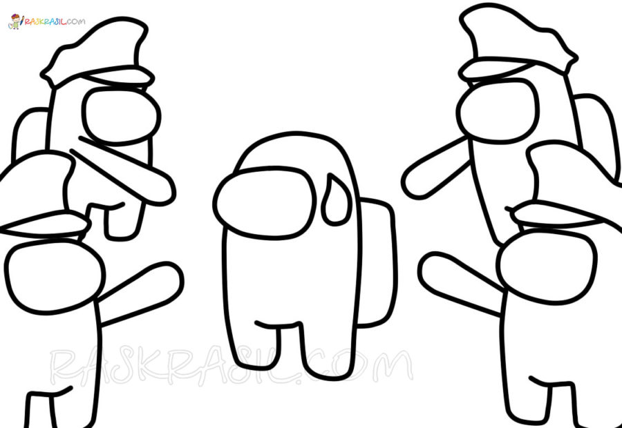 Among Us Coloring Pages