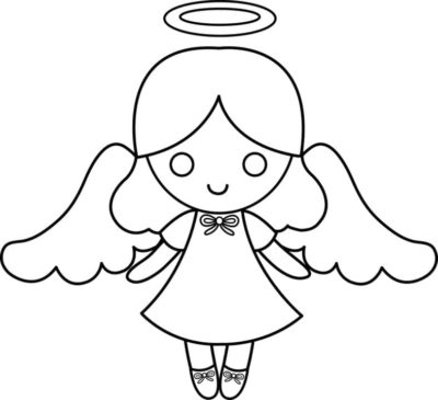 Disegni di Angeli da colorare - 100 immagini per la stampa gratuita