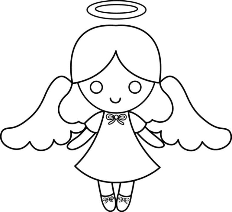 Desenhos de Anjos para colorir - 100 imagens para impressão gratuita