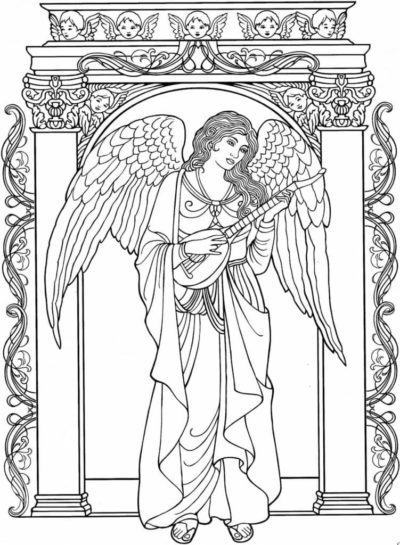 Angels Coloring Pages | 100 images Free Printable