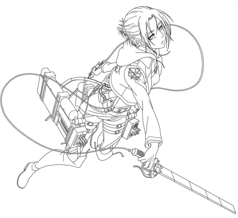 Attack On Titan Coloring Pages