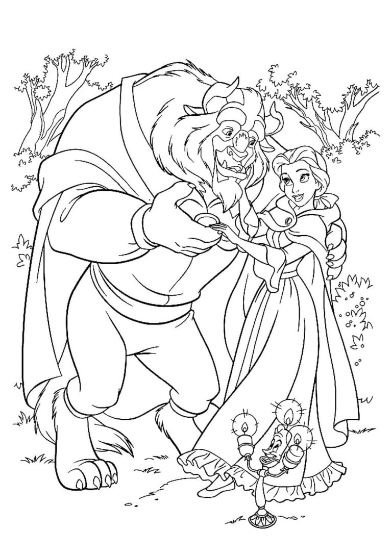Coloriage Belle Et Bete
