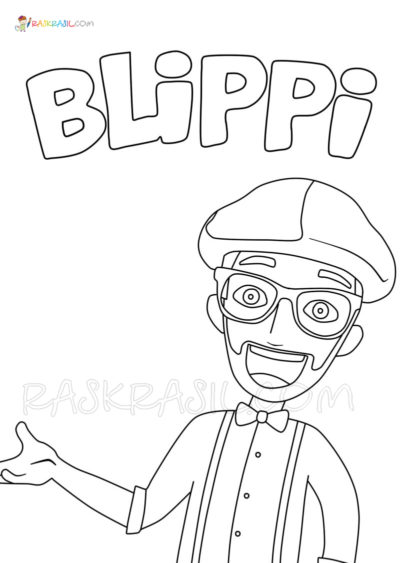 Blippi Coloring Pages | 25 Coloring Pages Free Printable