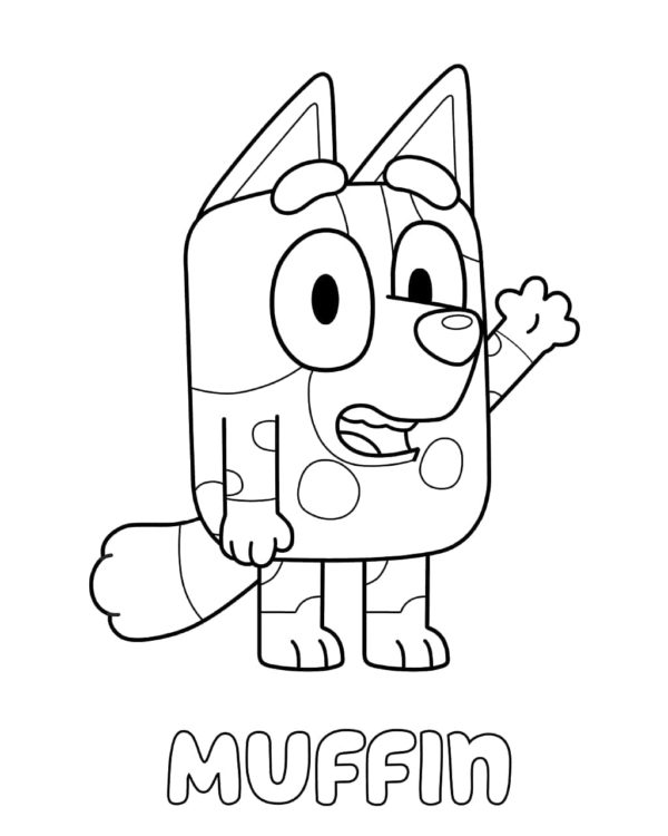 Disegni di Bluey da Colorare