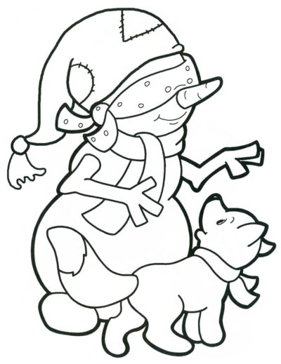 Dibujos de Perro de Navidad para Colorear