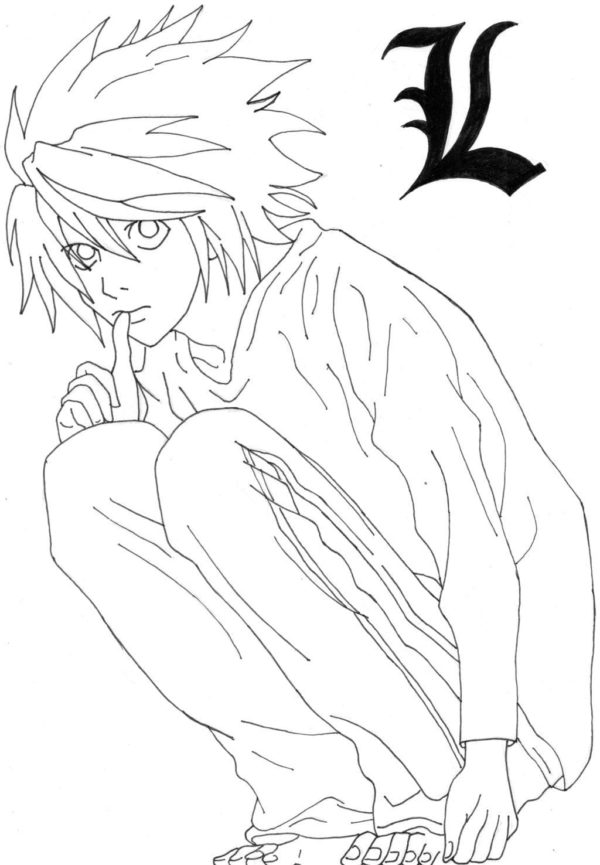 Dibujos de Death Note para colorear - 55 imágenes para imprimir gratis