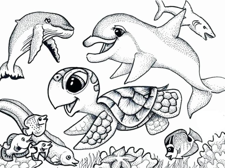 Ocean Coloring Pages | 100 Pictures Free Printable