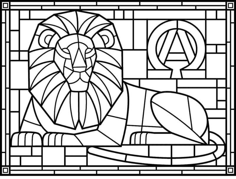Mosaic Coloring Pages | 100 Pictures Free Printable