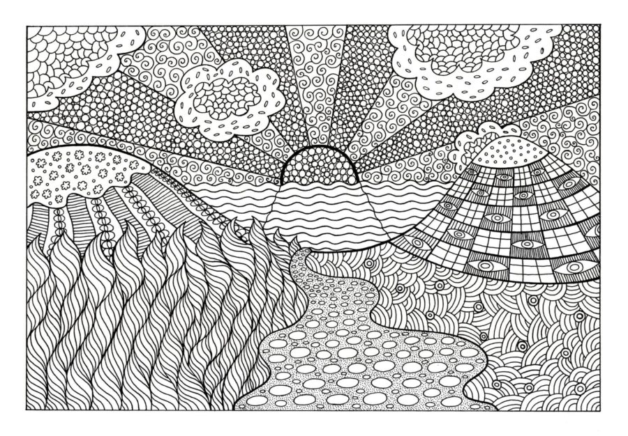 Sunset Coloring Pages | 60 Pictures Free Printable