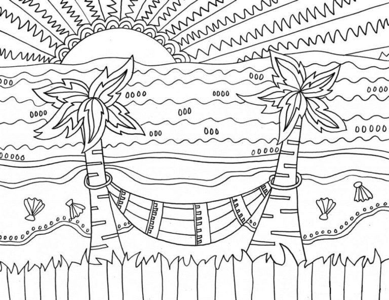 Sunset Coloring Pages | 60 Pictures Free Printable