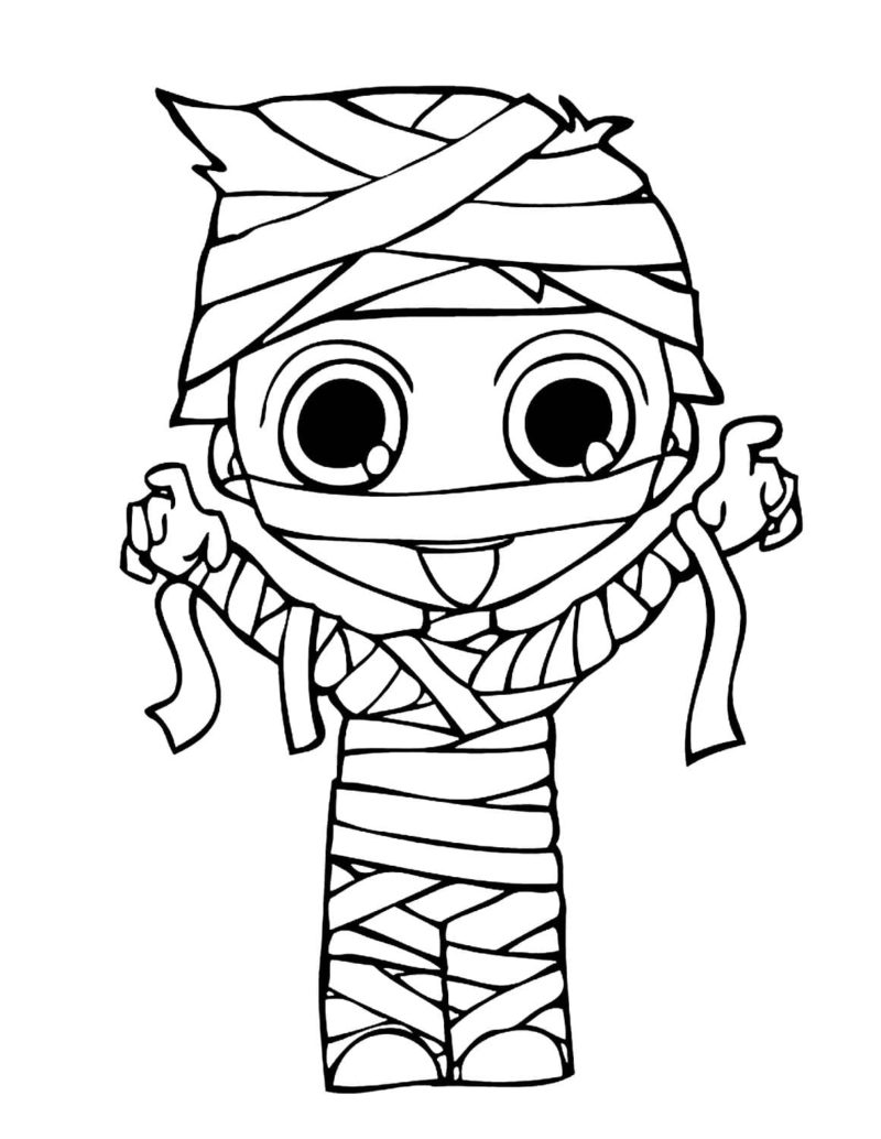 Dibujos de Momia para Colorear