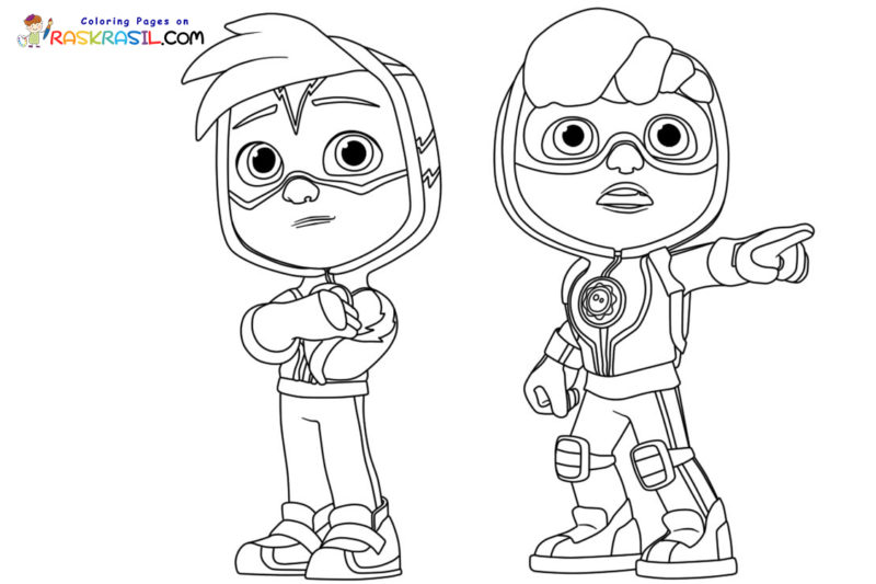 Action Pack Coloring Pages