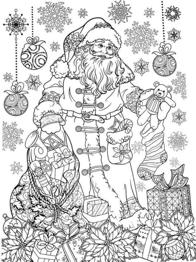 Coloriage Noel Adulte