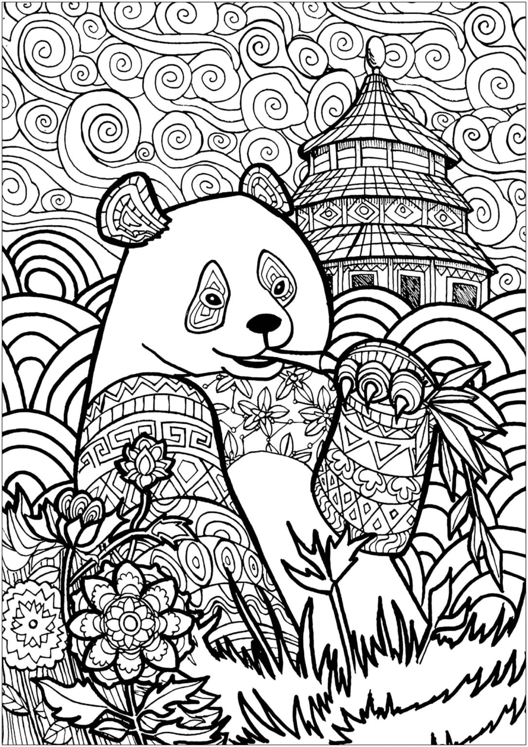 Coloriage Adulte Animaux à imprimer