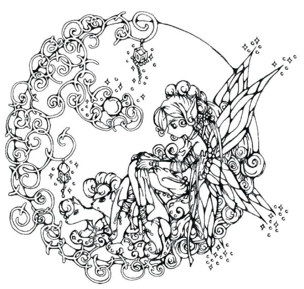 Anime Coloring Pages for Adults
