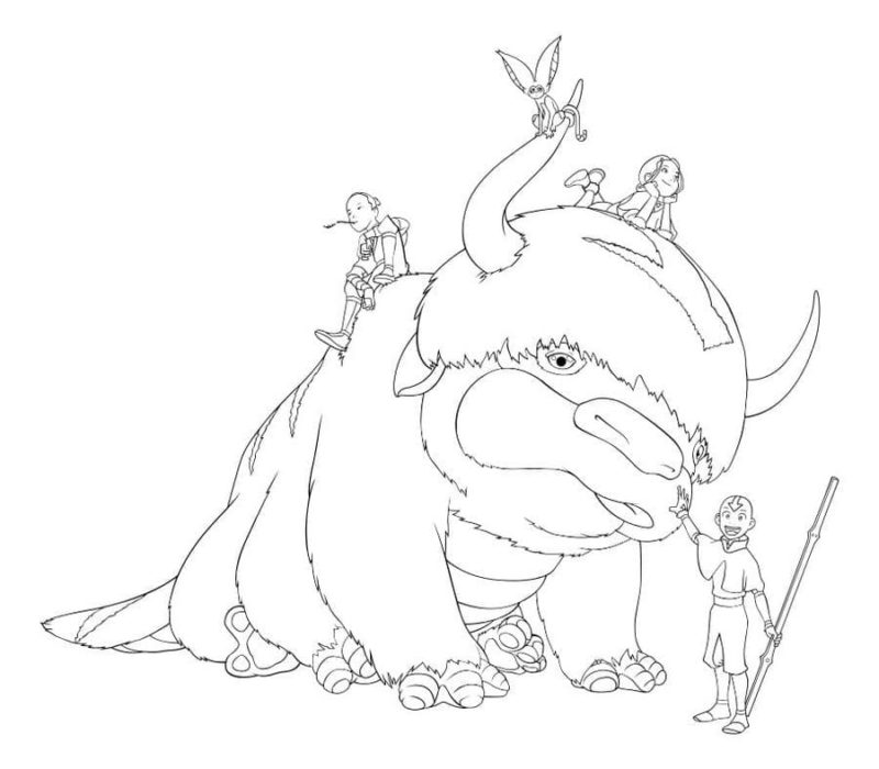 Avatar The Last Airbender Coloring Pages