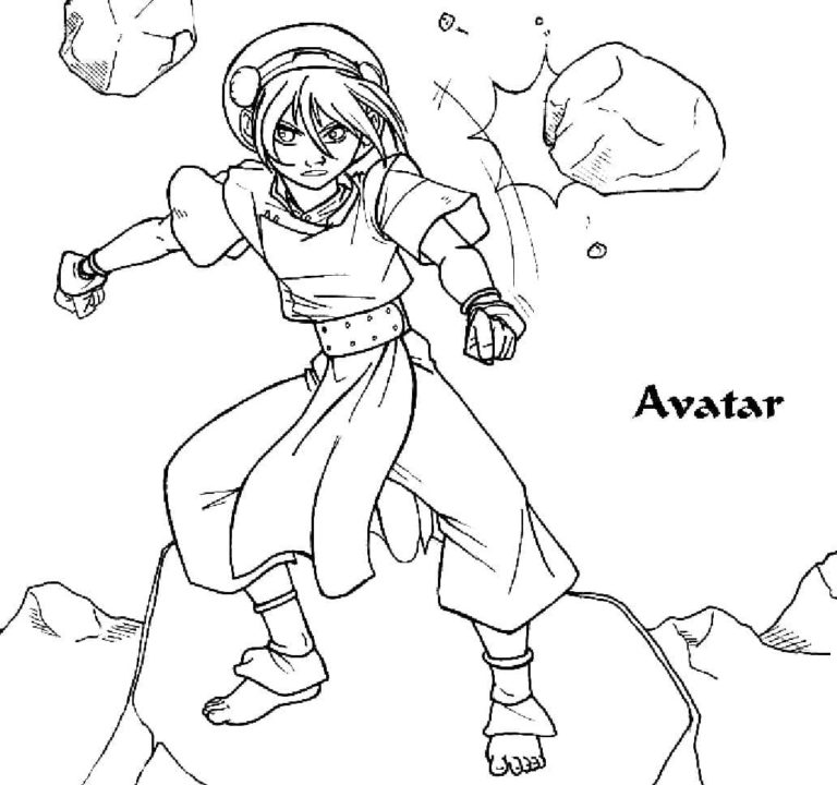 Disegni di Avatar - La leggenda di Aang da colorare