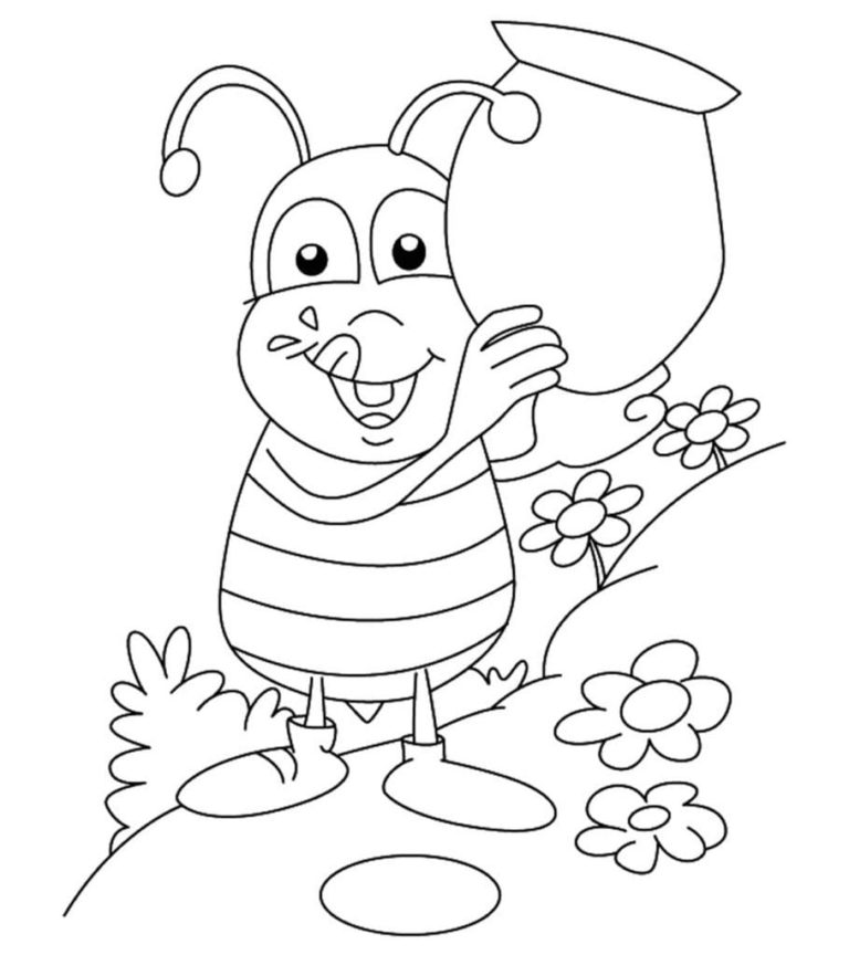 Disegni di Api da colorare - 100 immagini per la stampa gratuita