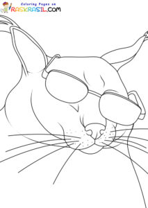 Big Floppa Coloring Pages