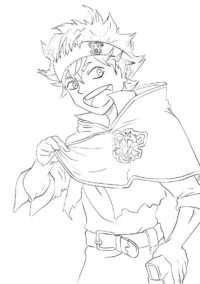 Black Clover Coloring Pages