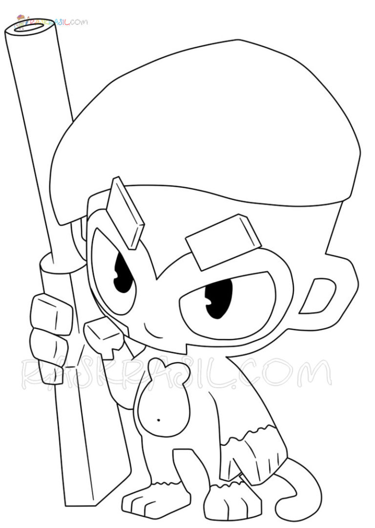 Bloons Td Battles Coloring Pages Sketch Coloring Page