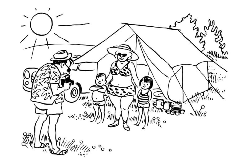 Coloriage Camping - 100 images pour une impression gratuite