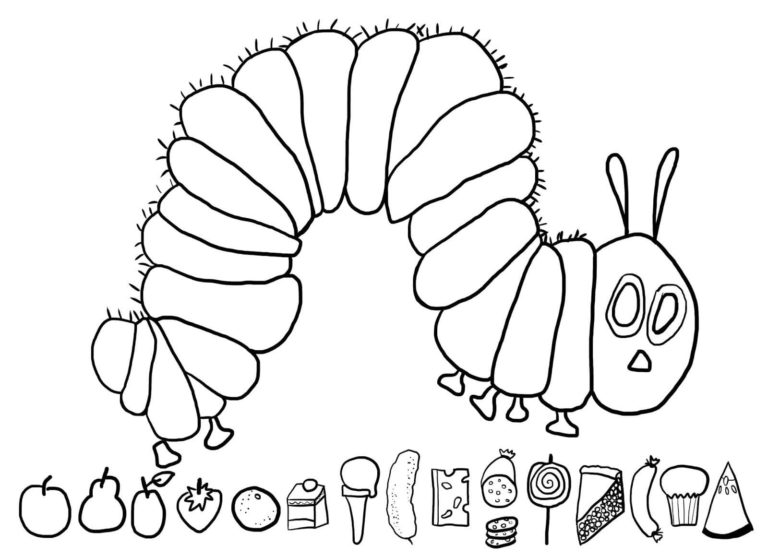 Coloriage Chenille gratuits à imprimer