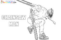 Chainsaw Man Coloring Pages | Free Printables
