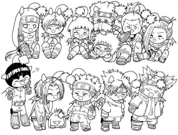 Chibi Coloring Pages | 100 Pictures Free Printable