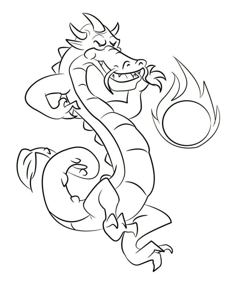 Chinese Dragon Coloring Pages | 100 Pictures Free Printable