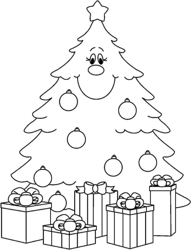 Disegni di Natale Facili da colorare - 80 immagini per la stampa gratuita