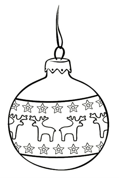 Christmas Balls Coloring Pages | 100 Pictures Free Printable
