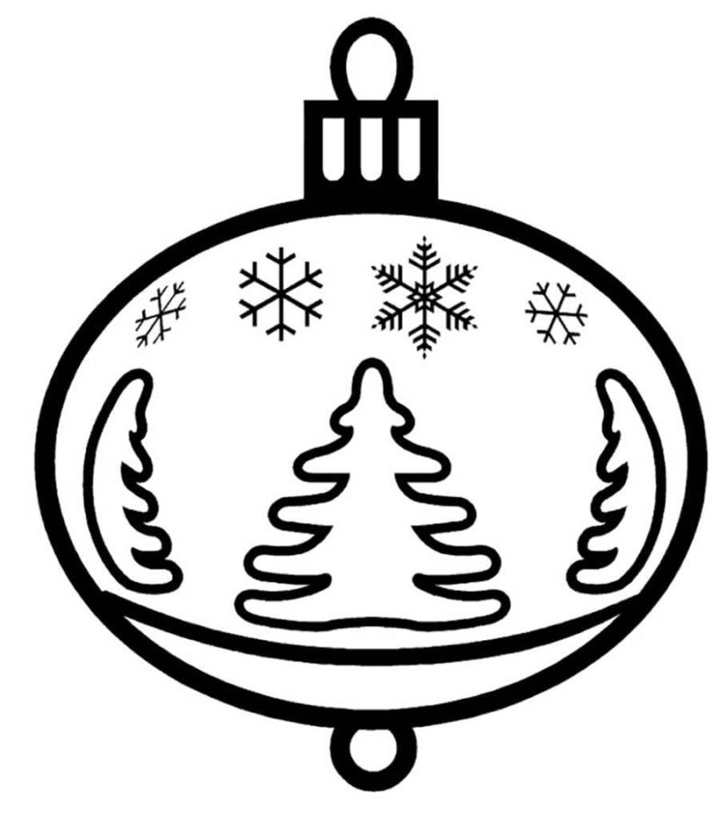 Dibujos de Bolas de Navidad para Colorear - 100 imágenes para imprimir