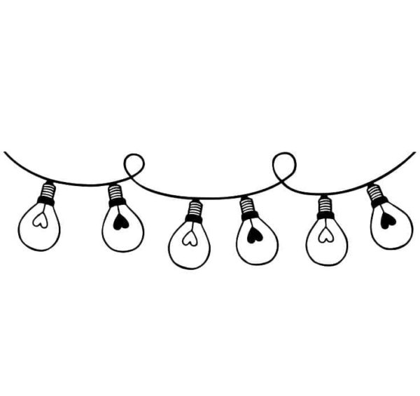 Dibujos de Luces de Navidad para Colorear - 100 imágenes para imprimir