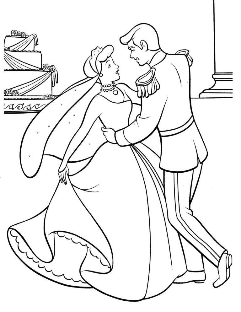 Desenhos do Cinderela para colorir - 100 imagens para impressão gratuita