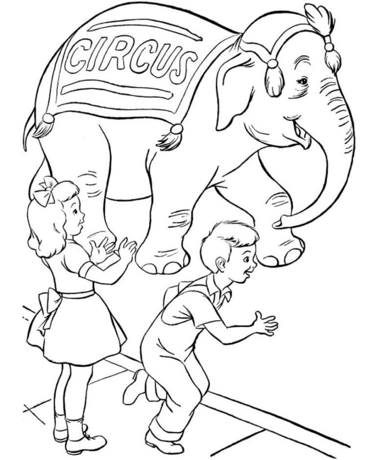Circus Coloring Pages | 100 Pictures Free Printable