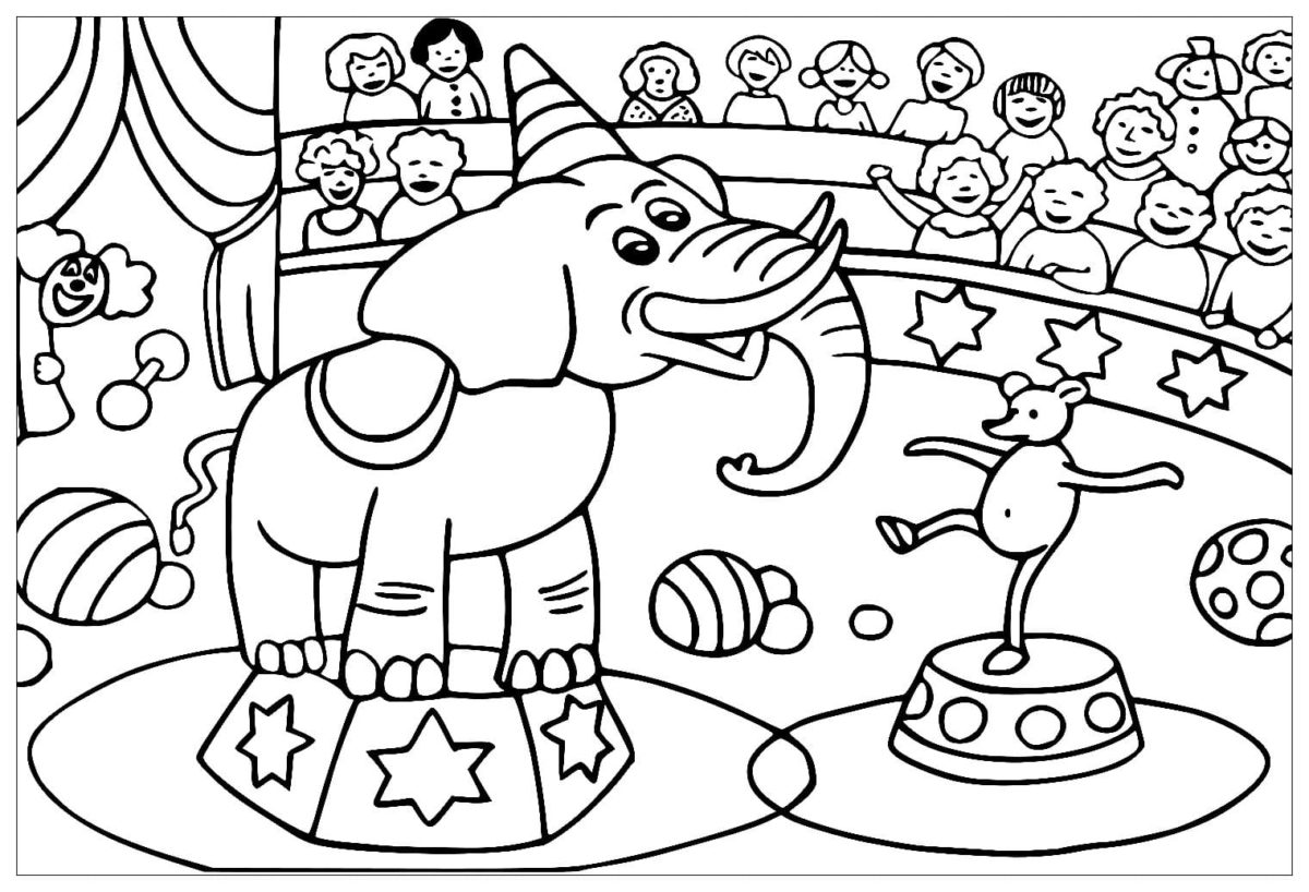 Circus Coloring Pages | 100 Pictures Free Printable