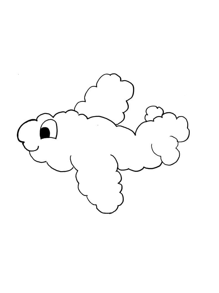 Cloud Coloring Pages
